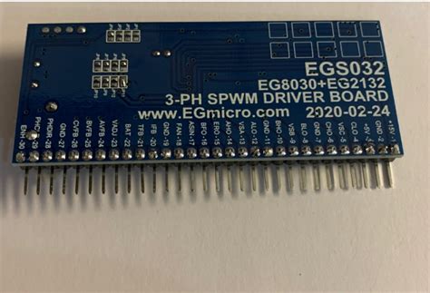 Egs032 Three Phase Pure Sine Wave Inverter Driver Board Eg8030 Test