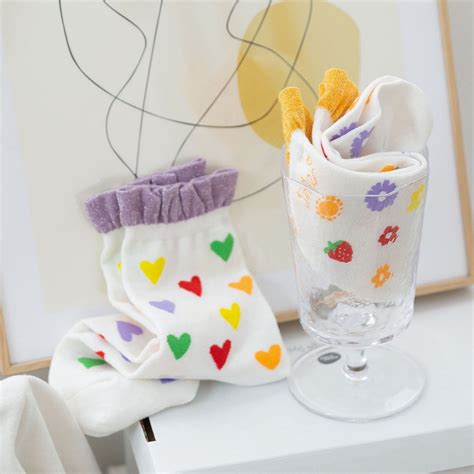 Cute Crew Socks Cotton Socks Cute T Socks Women Etsy