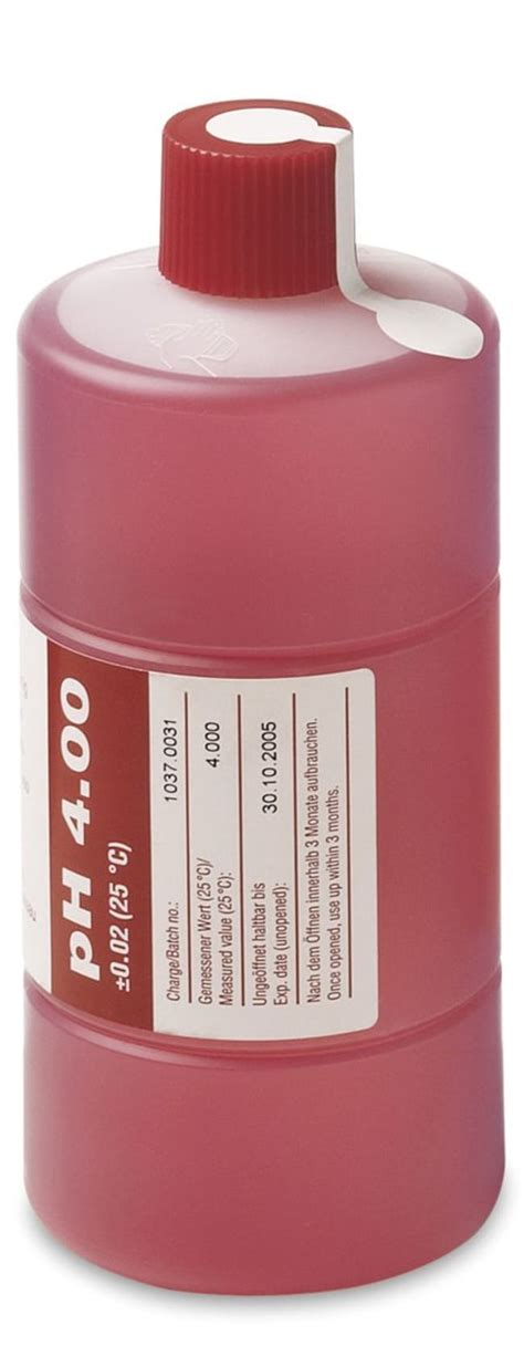 Metrohm Usa Buffer Solution Ph 4 500ml Quantity Each Of 1 Fisher