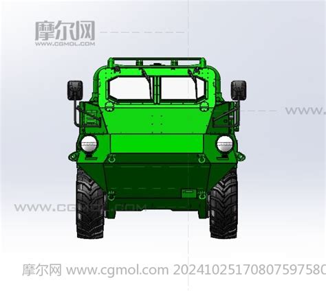 山猫6×6全地形车水陆两栖车solidworks模型 装甲坦克模型下载 摩尔网cgmol