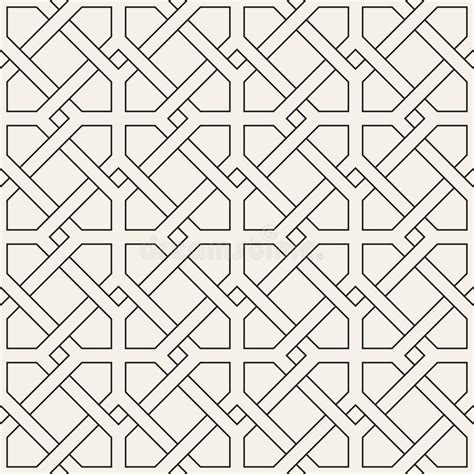 Vector Seamless Pattern Modern Stylish Abstract Texture Stock