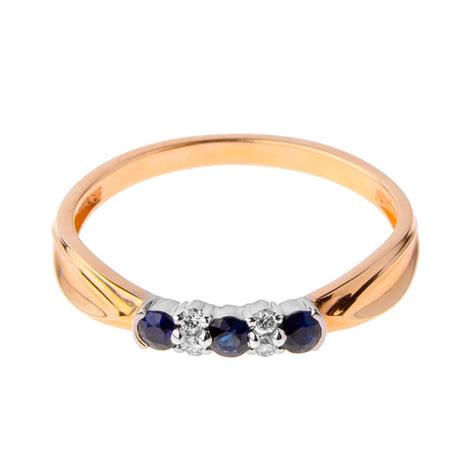 Золотое кольцо с бриллиантом и сапфиром Sapphire Ring, Jewelery, Golden ...