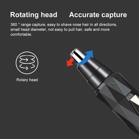 Usb Rechargeable Electric Ear Nose Hair Trimmer Facial Sideburns