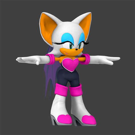 Sa2 Dreamcast Rouge The Bat Model Outdated By Bandicootbrawl96 On Deviantart