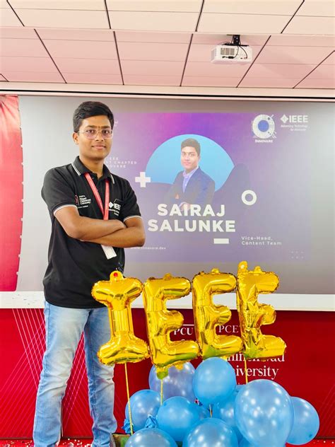 ieee pcu ieeeinnovareteam teamwork proudmovement sairaj salunke