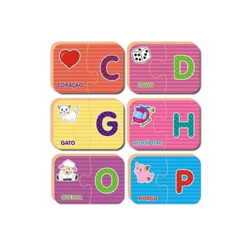 Jogo Educativo Descobrindo O Alfabeto Madeira Nig Dreamtoys
