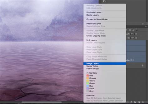How To Merge Layers With Different Blending Modes In Photoshop