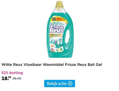 Witte Reus Vloeibaar Wasmiddel Aanbieding Bij Plein Nl