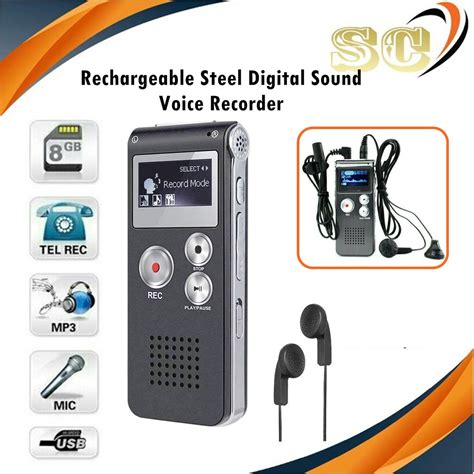 Jual Usb Digital Voice Recorder 8gb Mp3 Player Shopee Indonesia