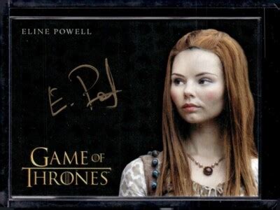 2022 Rittenhouse Game Of Thrones Gold Autograph Eline Powell Ebay