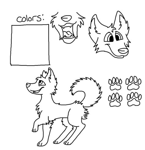 Free To Use Wolf Ref Sheet Base By Raindoq On Deviantart