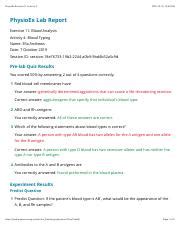 PhysioEx Exercise Activity Pdf PhysioEx Exercise Activity PM