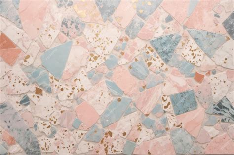 파스텔 테라초 텍스처 테라조 텍스처 배경 테라조 모자이크 타일 테라조 대리석 바탕 테라조 타일 텍스처 Ai 생성 프리미엄 사진