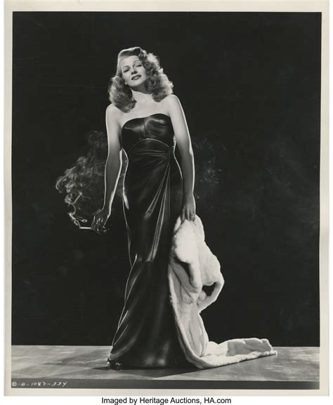 Rita Hayworth 5 Photographs From Gilda In The Black Satin Gown