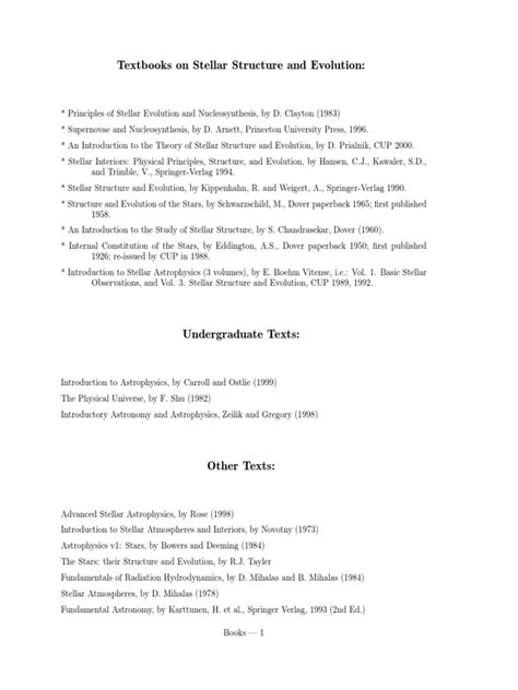 Textbook On Stellar Structure And Evolution Pdf Stars Stellar