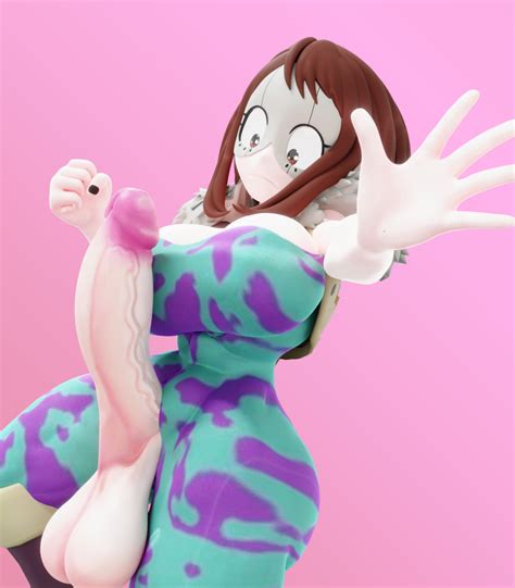 Rule 34 3d Ashido Mina Cosplay Balls Big Balls Big Breasts Big