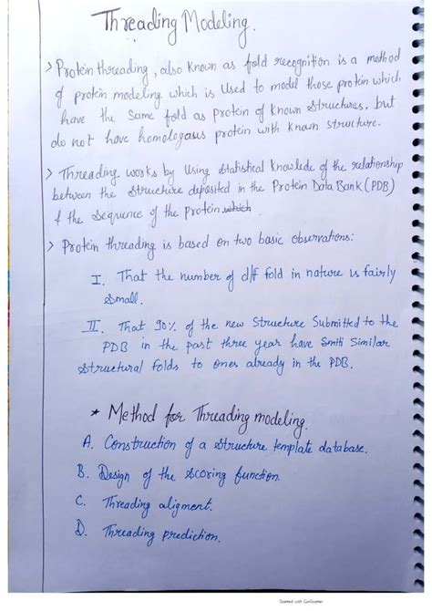 Computational Prediction Of Protein Structure Homology And Threading Modeling Pdf Biological