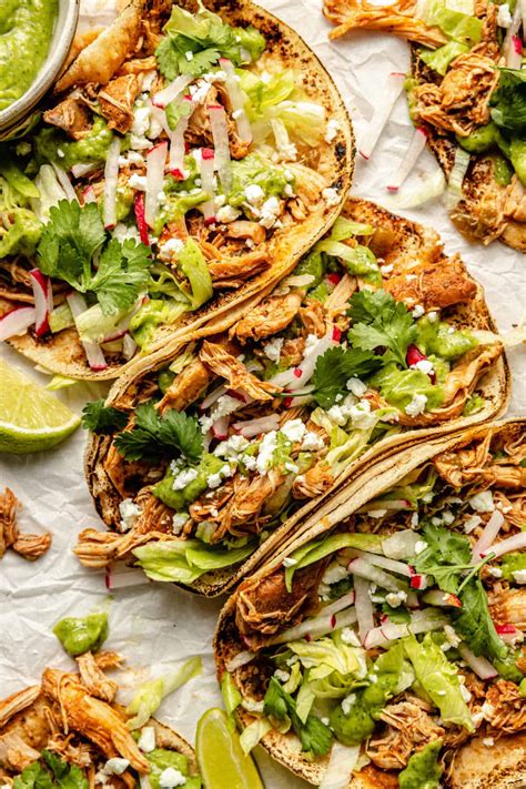 Instant Pot Beer Braised Chicken Tacos The Defined Dish