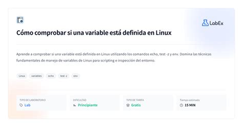 Cómo Comprobar Si Una Variable Está Definida En Linux Labex