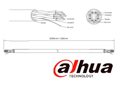 BOBINA DE CABLE UTP CAT E DAHUA INTERIOR BLANCO DH PFM I EUN C BOBINAS DE CABLE UTP FTP STP