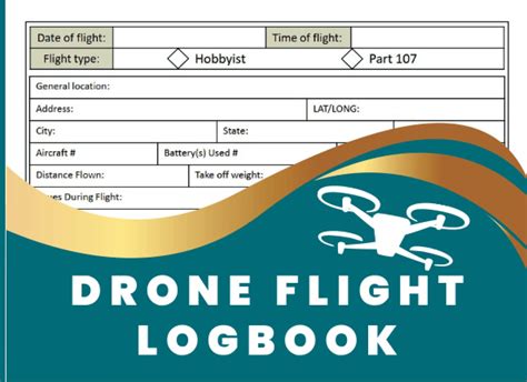 Drone Flight Log Book Flight Maintenance Log Book For Drone Pilot And Operator Ultimate Uas