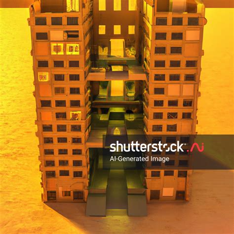 3d Image Long 7 Floor Apartments Architecture Plan Ai Generated Image