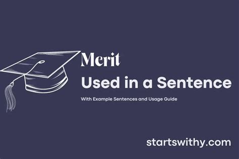 Merit In A Sentence Examples 21 Ways To Use Merit
