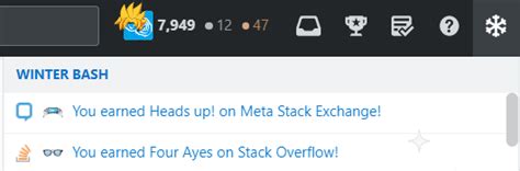 Earned Heads Up Hat On MSE Without Any Helpful Flags For A Year Meta