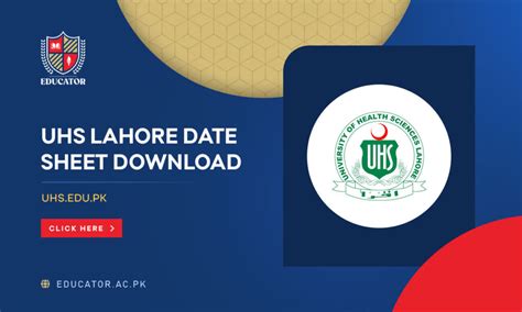 Uhs Date Sheet 2024 2025 Pdf Download Pk Educator Ac Pk