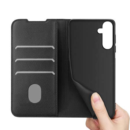 Olixar Black Eco Leather Wallet Stand Case For Samsung Galaxy A G
