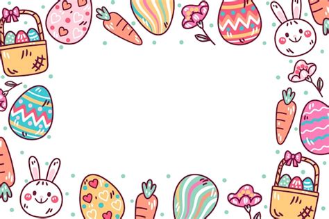 Free Vector Hand Drawn Background For Easter Celebration