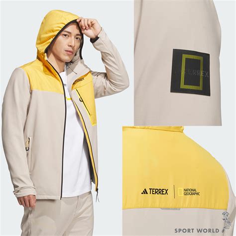 下殺Adidas 男裝 連帽外套 國家地理聯名 拉鍊口袋 黑 卡其運動世界IL8979 IL8981 adidas Yahoo