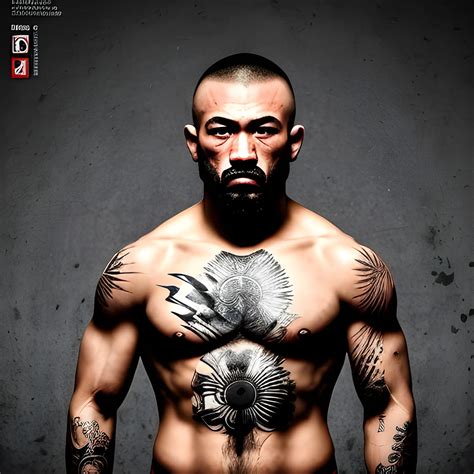 Un Hombre Que Represente Las Artes Marciales Mixtas Perfectas Un