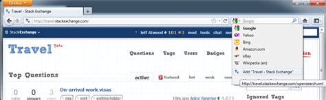 Search Stack Overflow And Server Fault From Firefox Search Box Meta