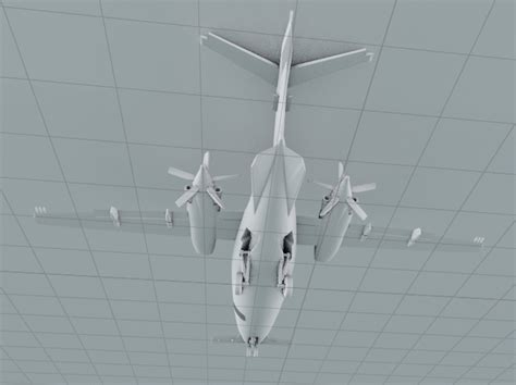 Stl File Piaggio P180 Avanti Private Jet Aircraft ️ Obj ・3d Printable