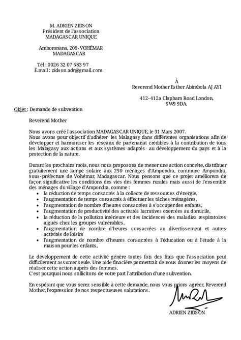 Lettre De Demande De Subvention Pour Un Projet Exemple De Projet My Xxx Hot Girl