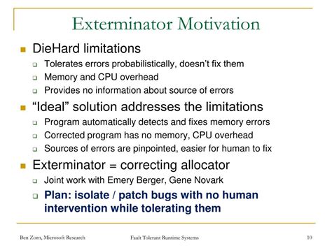 PPT Fault Tolerant Efficient And Secure Runtimes PowerPoint