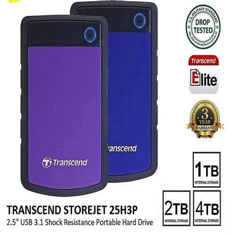 Transcend 1tb 2tb 4tb External Hard Disk Morove Online Shop