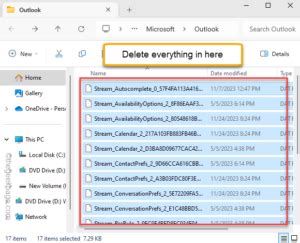 How To Clear Microsoft Outlook Cache In Windows