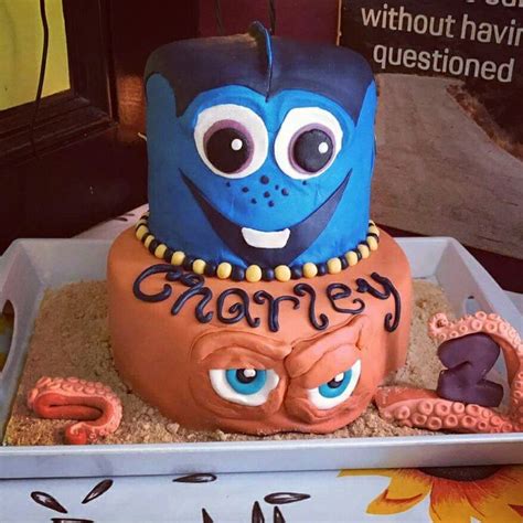 Finding Dory Birthday Cake Featuring Hank Finding Dory Birthday Cake
