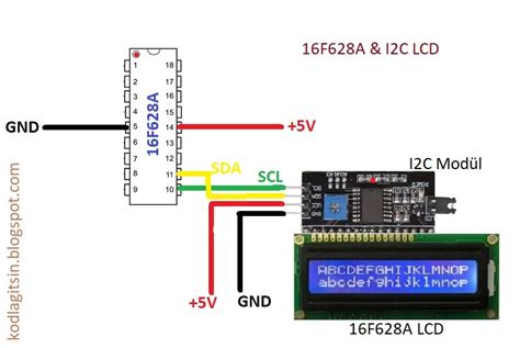 16f628a and i2c lcd kullanımı