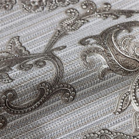 Silver Grey Pattern Wallpaper