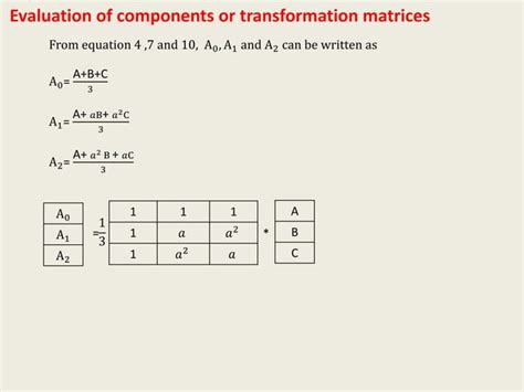 Unsymmetrical Fault Analysis Pptx Physics Science