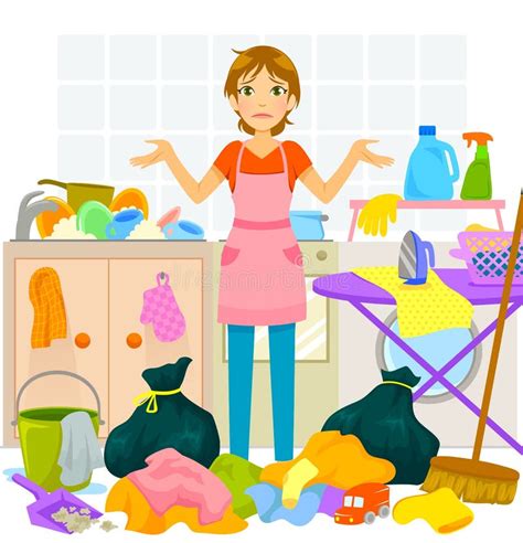 Housework Стоковых иллюстраций и клипартов 131089 Стоковых иллюстраций