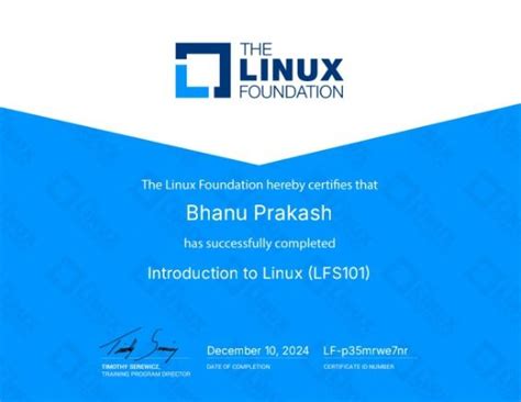 Bhanu Prakash Poojari On Linkedin I Have Completed My Linux