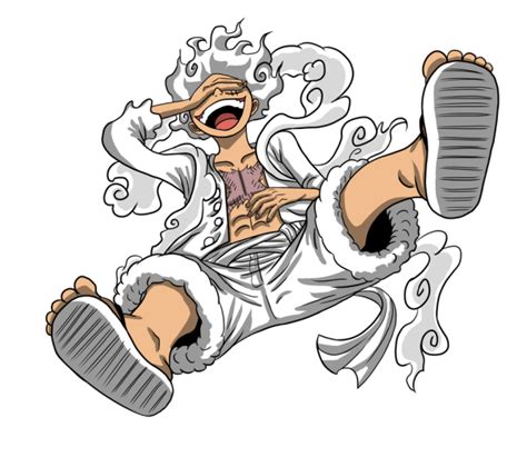 Luffy Gear 5 Colored Transparent PNG PNGAnime Anime Character
