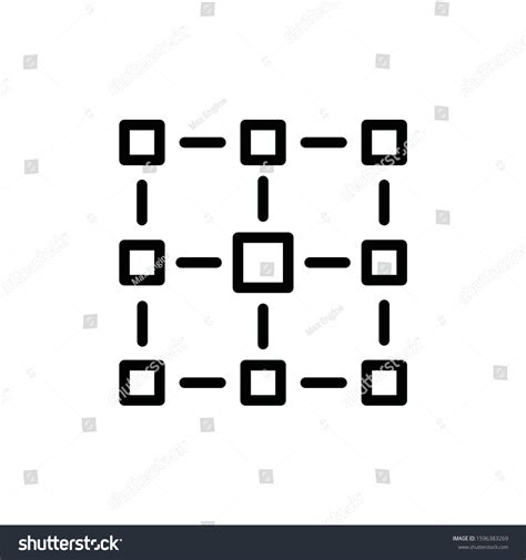 Vertex Icon Vertex Connection Flat Sign Stock Vector Royalty Free