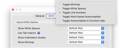 Rhino Script Editor Options