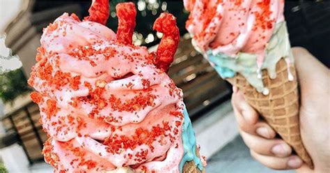 Drilld Ice Cream Hot Cheetos Vanilla Ice Cream Popsugar Food