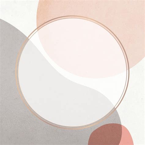 추상적인 배경에 금색 둥근 금속 프레임 Png 프리미엄 사진